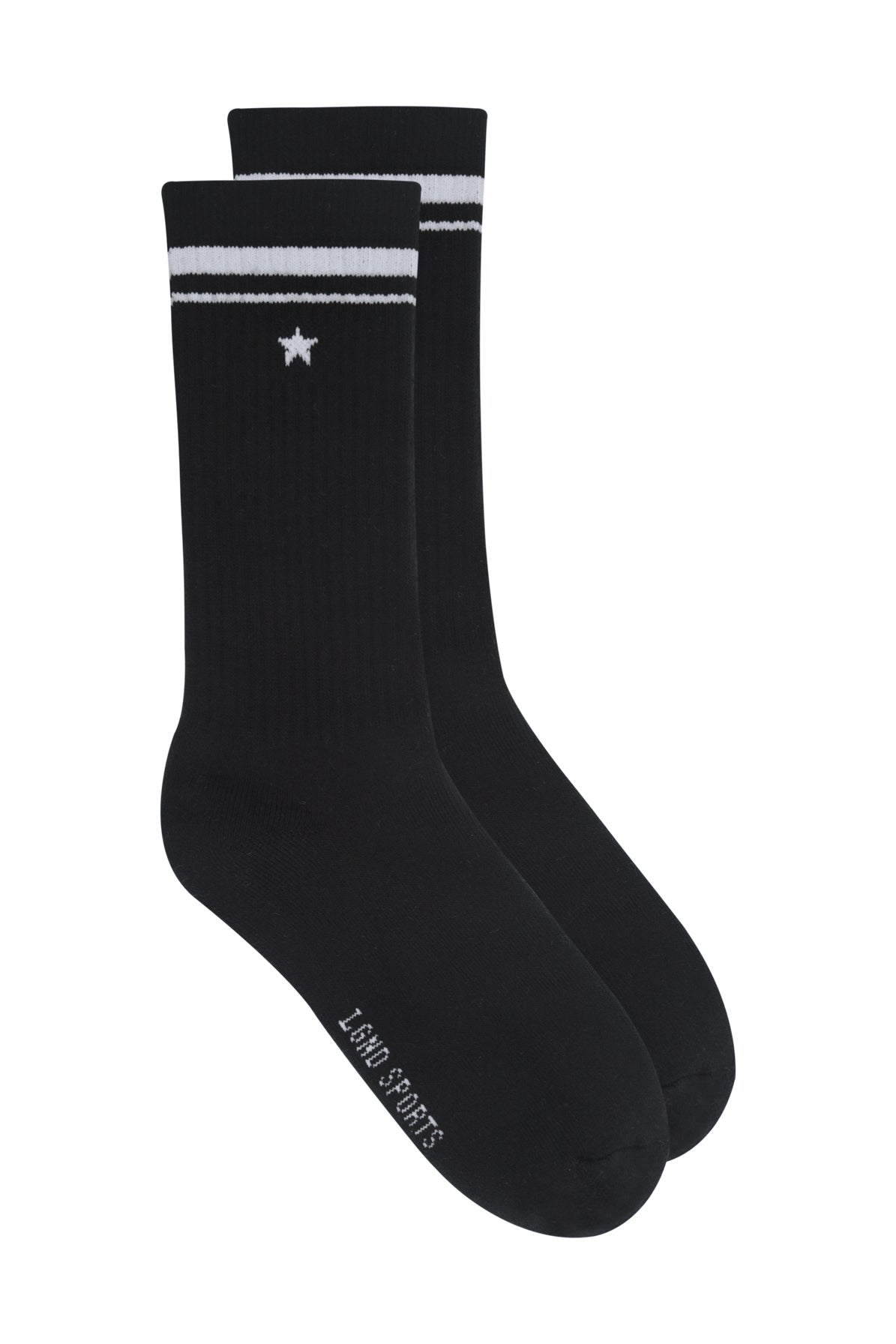 Star Socks_Crew Long Black – LGND.BRAND